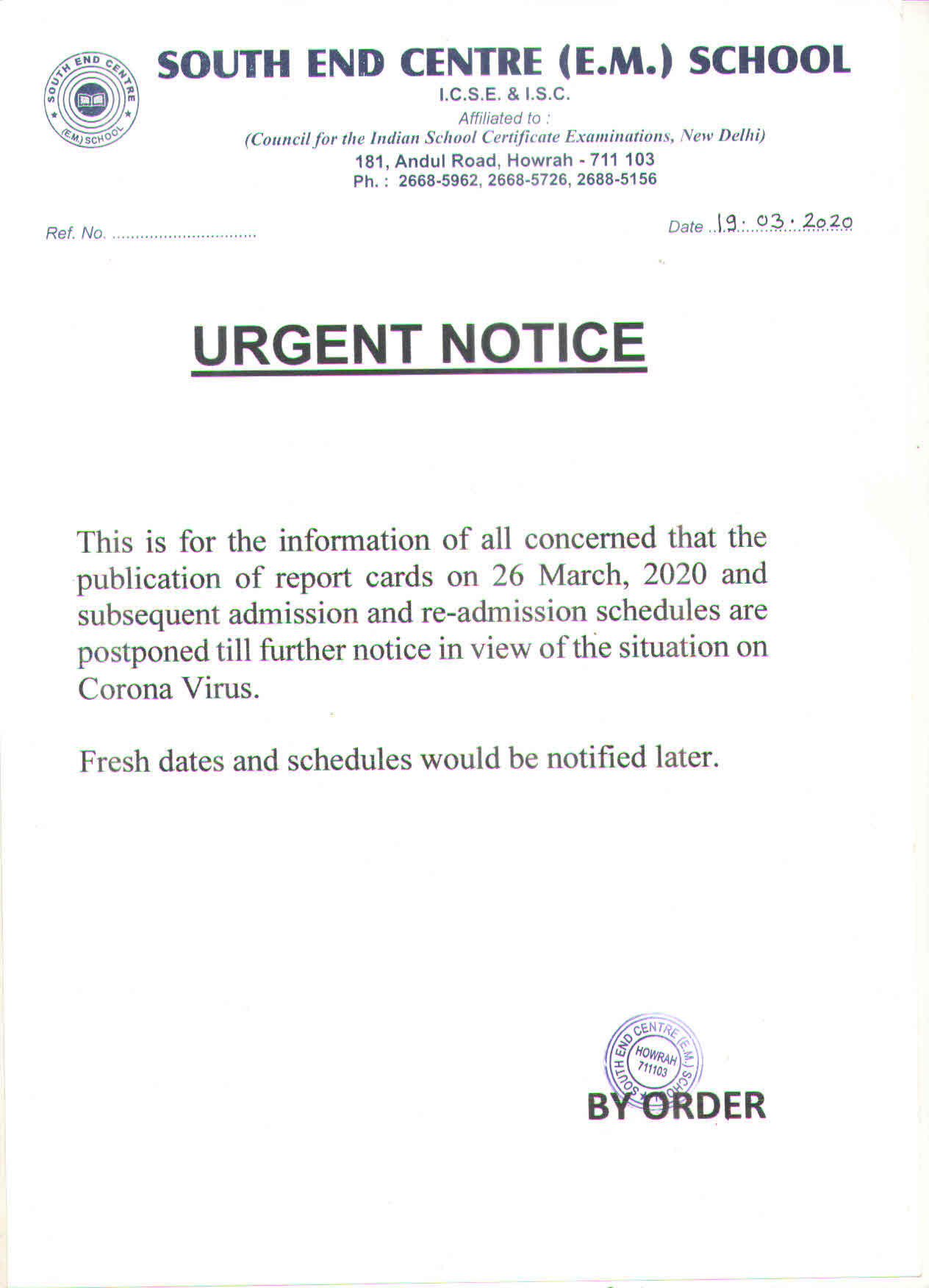 South End Centre (E.M.) School